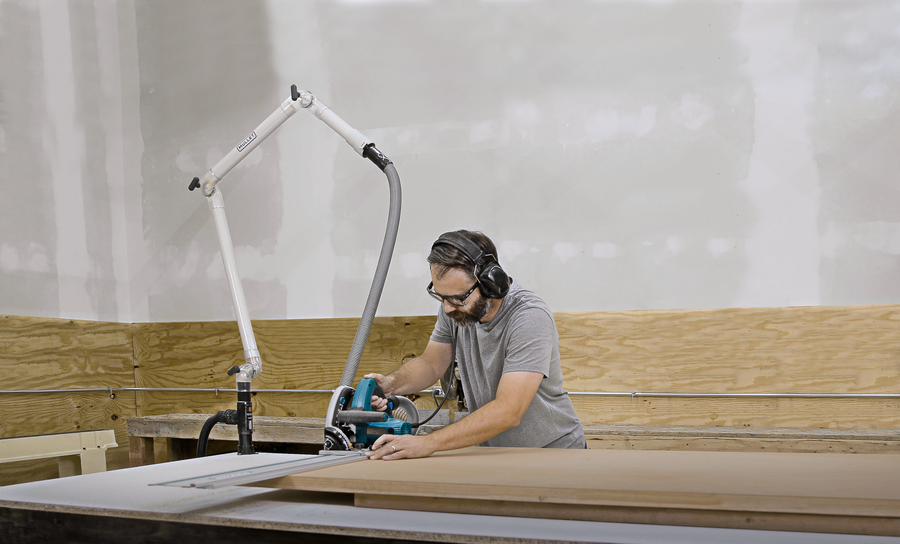 See The ThirdHand Dust Collection Boom Arm In Action – Mullet Tools