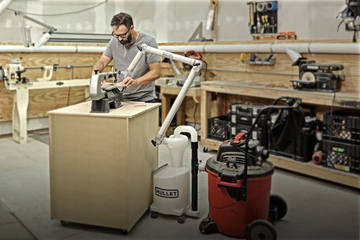 Dust collection and fume extraction tools for shop and jobsite cleanup ...
